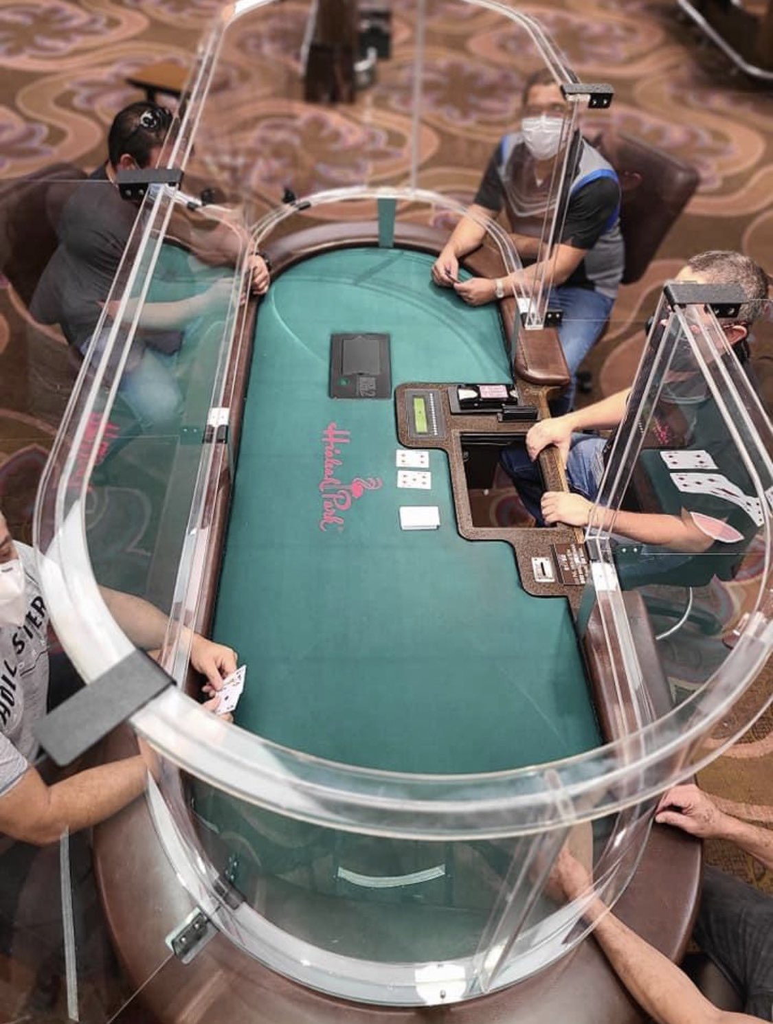 Kickstart: Texas hold 'em (with sanitized hands behind a barrier ...
