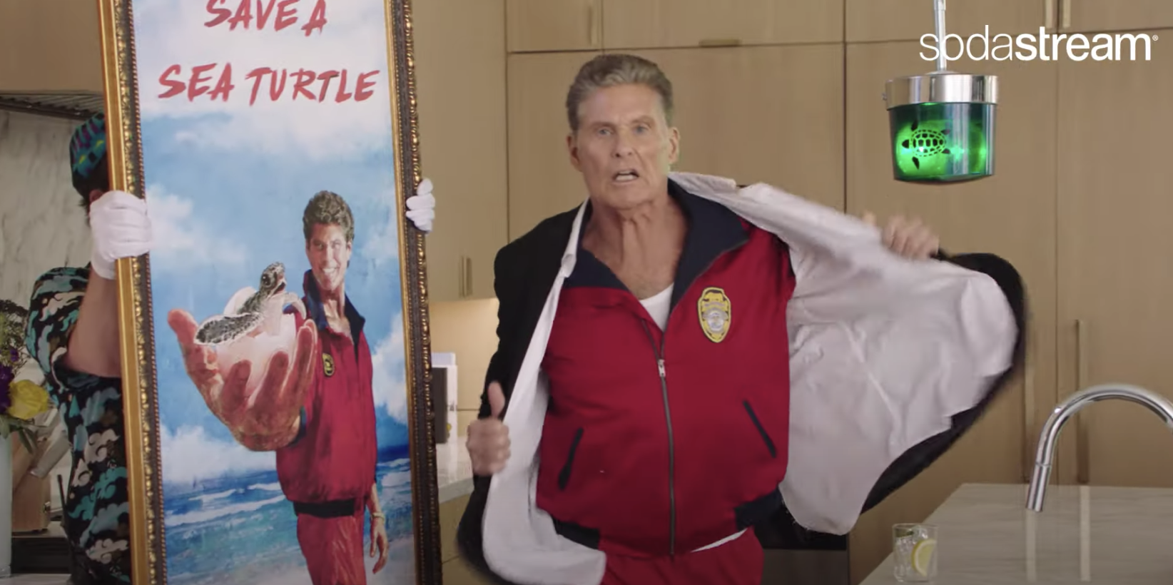 Hasslehoff on the beach again, saving sea turtles | Plastics News