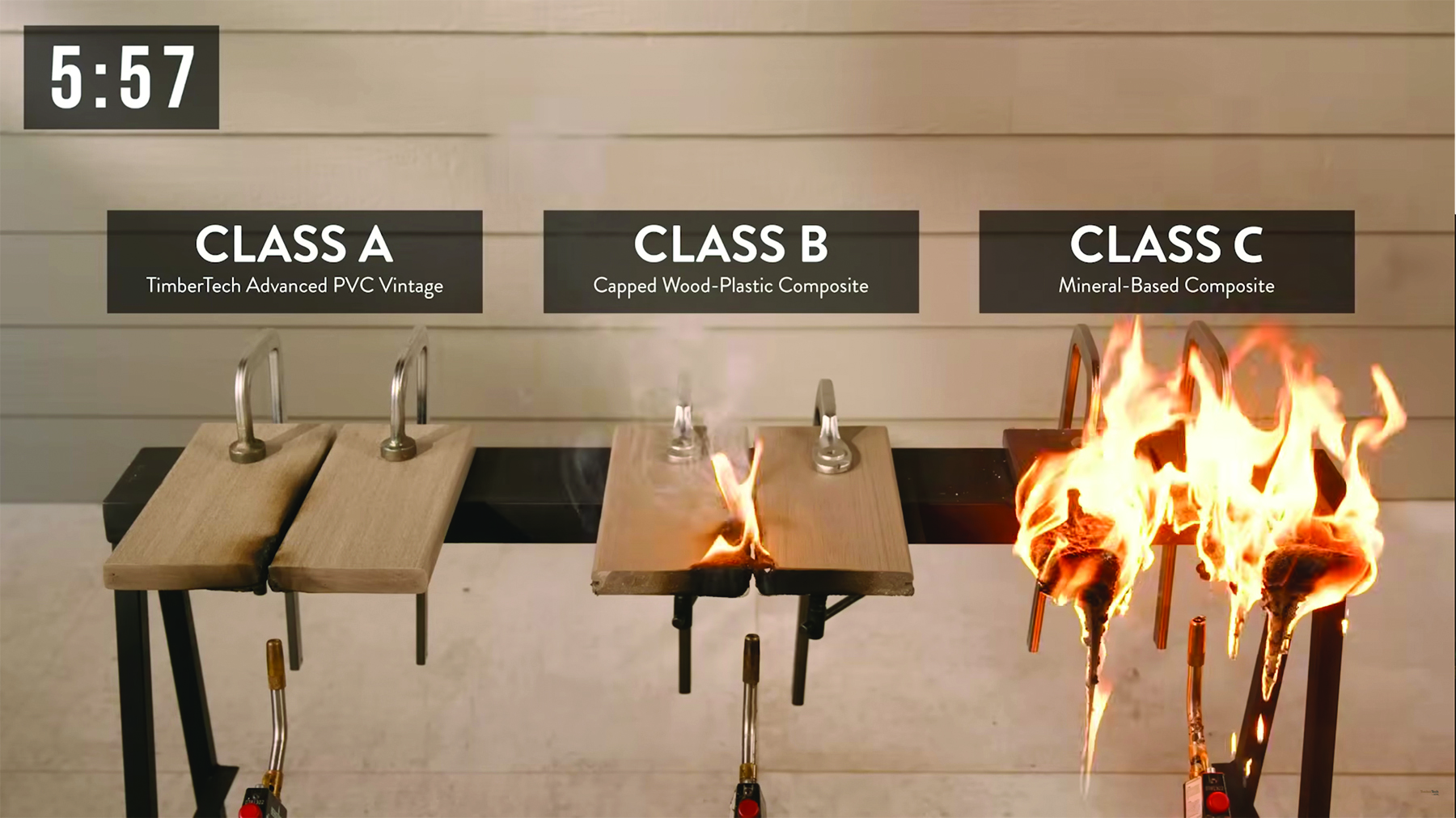 TimberTech PVC decking self-extinguishes in fire demo test | Plastics News