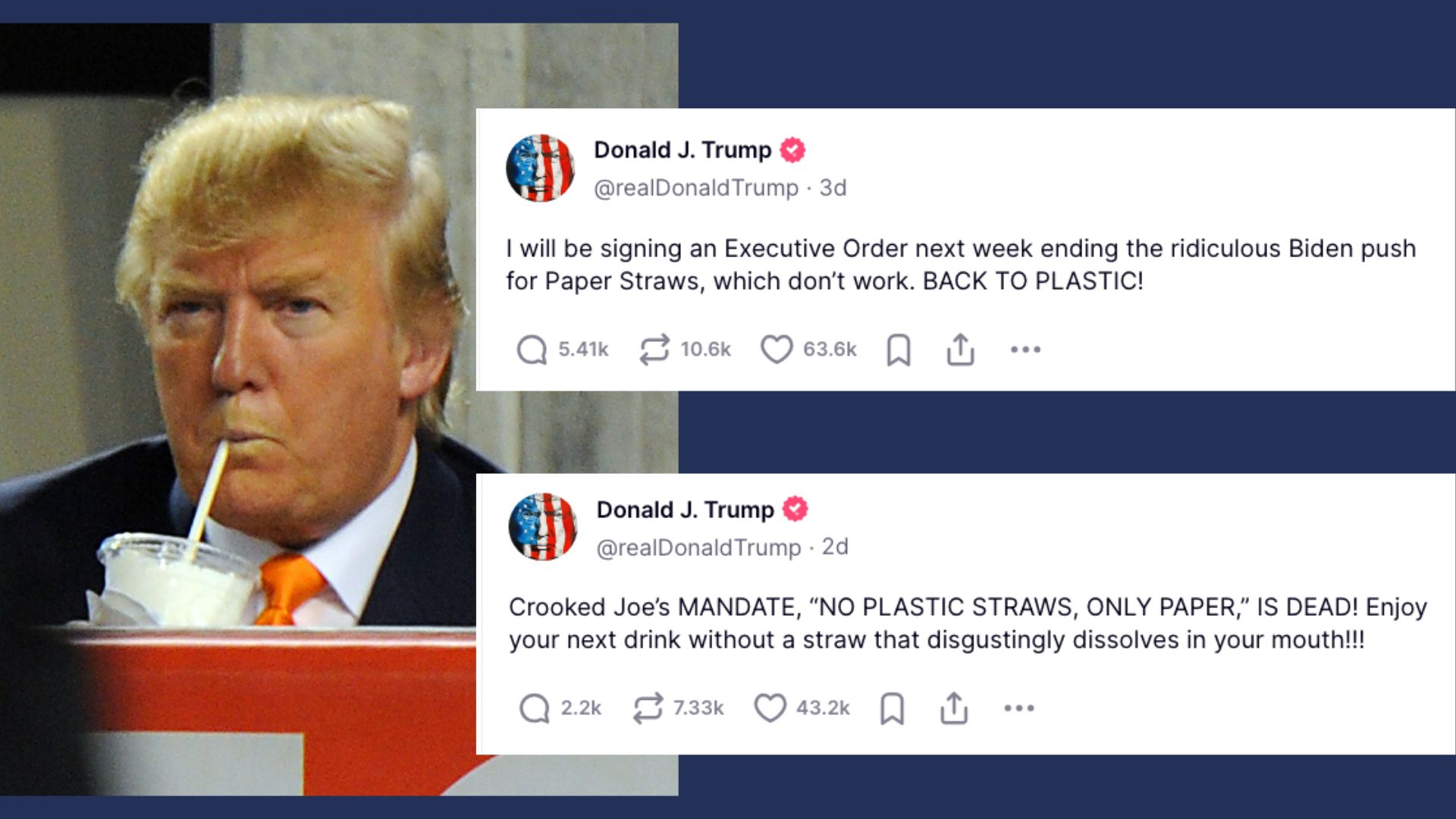 What does Trump mean by ‘BACK TO PLASTIC'? | Do a majority really like ...