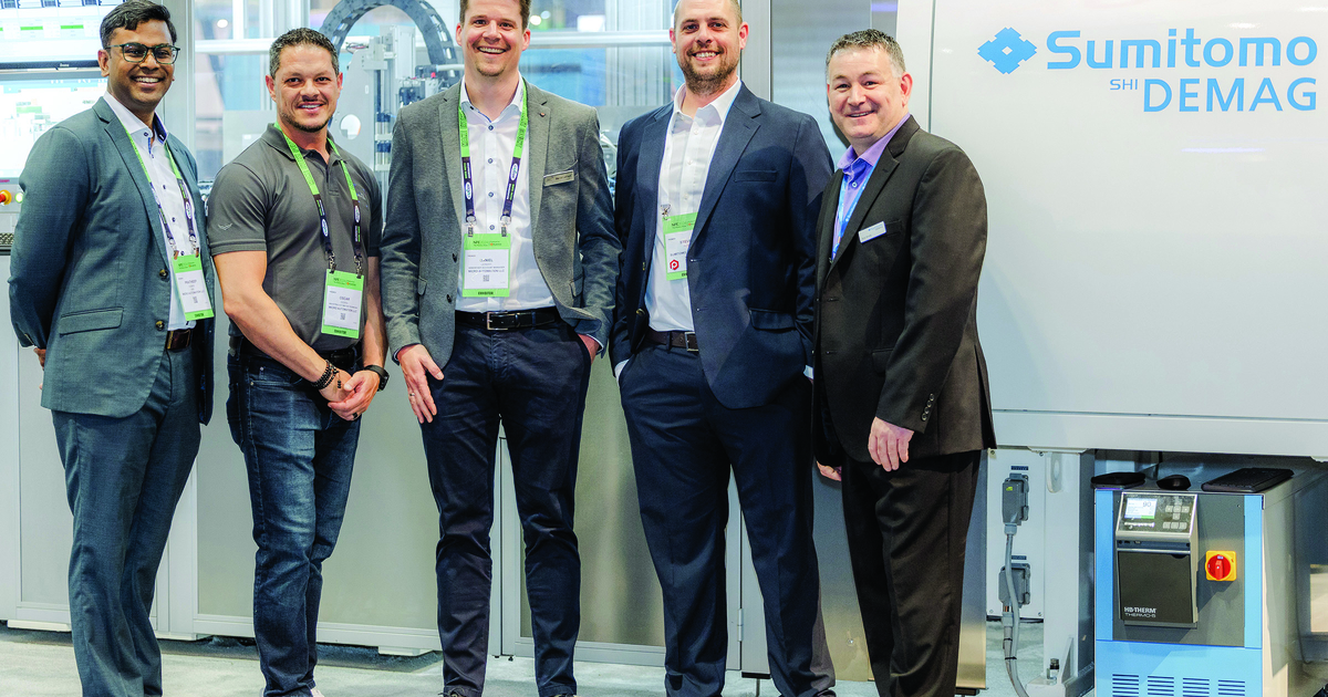 Sumitomo boosts speed for electric press line | Plastics News