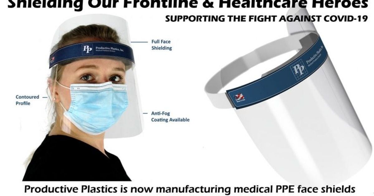 Thermoformer Productive making PPE face shields | Plastics News