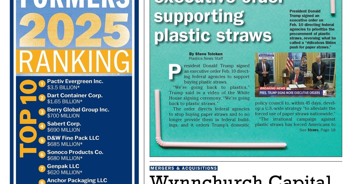 2025 Thermoformers ranking | Plastic straws are back | New Inno-Pak ...